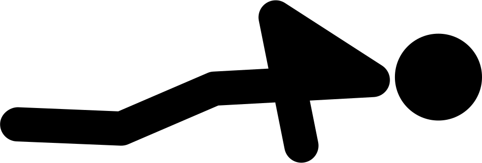 Stick Man Variant Doing Push Ups From The Ground - Airplane Clipart ...
