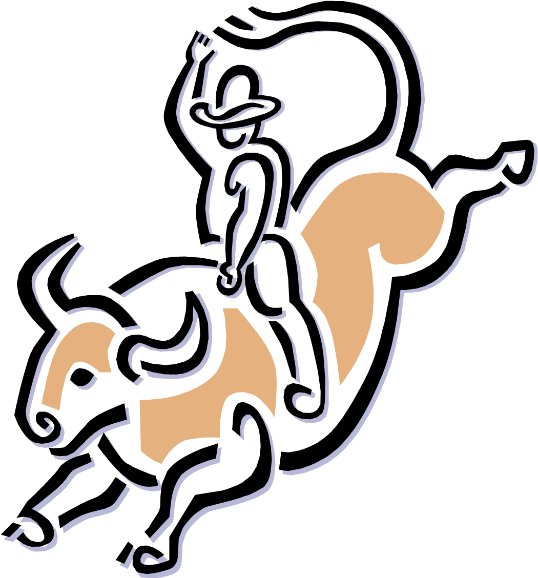 Calf Roping Cattle Bull Riding Clip Art - Bull Riding Clip Art - Png ...