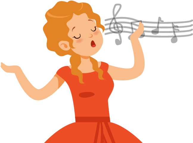 Singer Character Clipart - Full Size Clipart (#5421593) - PinClipart