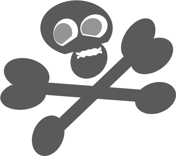 Black And White Skeleton With Crossed Bones - 3rd Ss Panzer Division ...