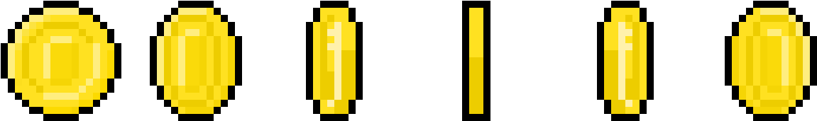 Coin Sprite Sheet Png Clipart - Full Size Clipart (#5425619) - PinClipart