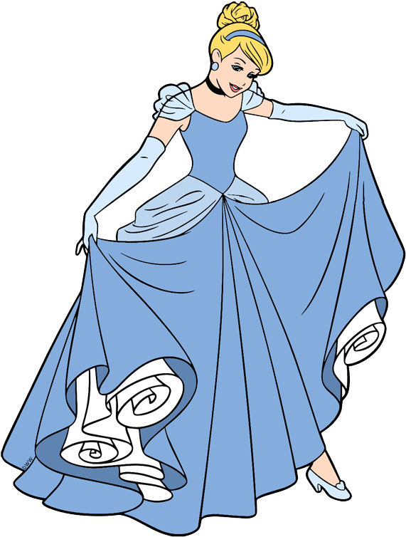 Gown Clipart Cinderella Ball - Disney Princess Cinderella Clipart - Png ...