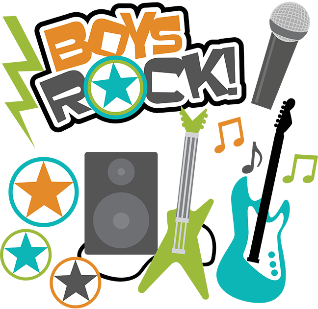 Boys Rock Svg Scrapbook Collection Boys Svg Files For - Cliparts For ...