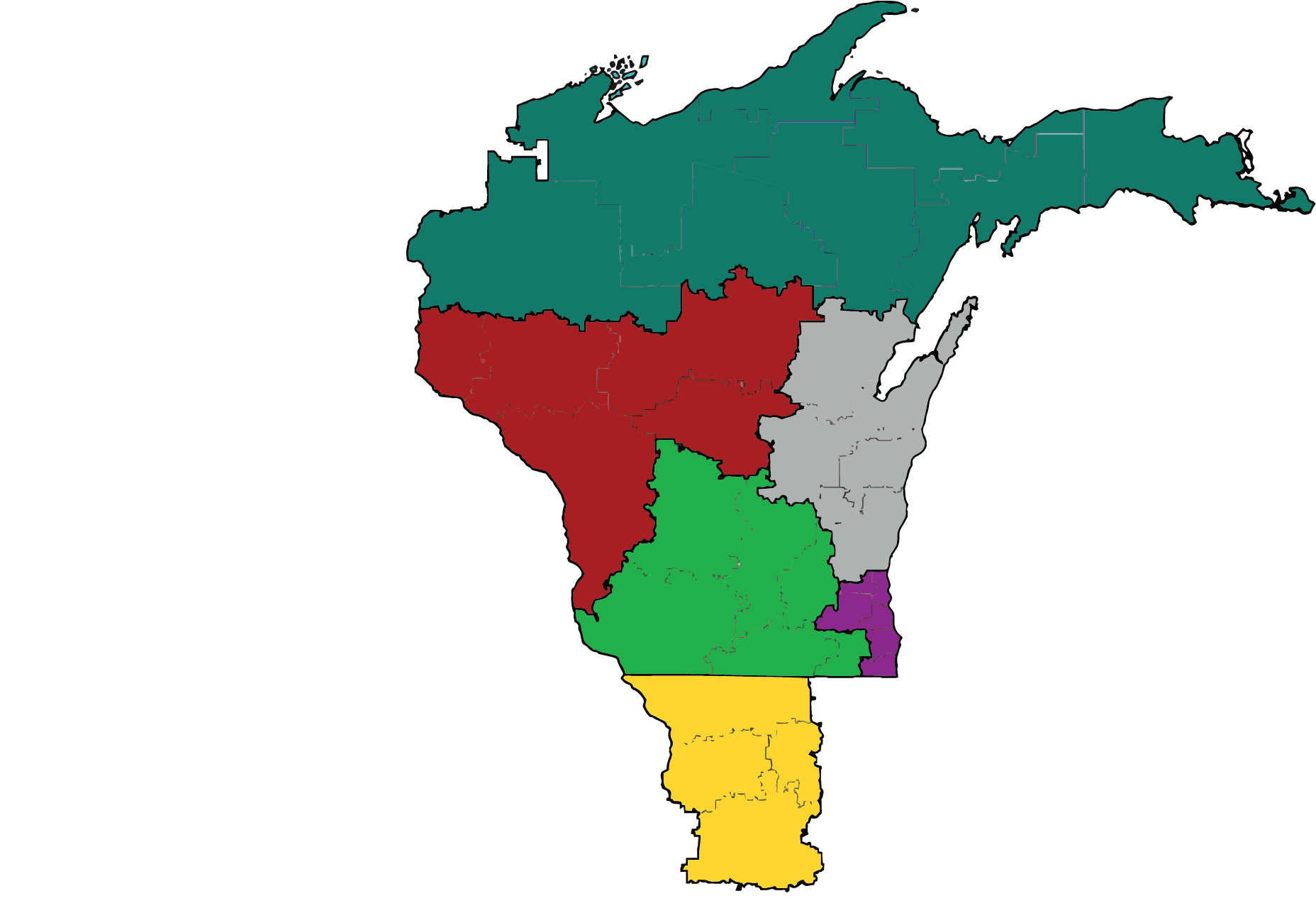 Wisconsin Michigan Mitten War Clipart - Full Size Clipart (#5429289 ...