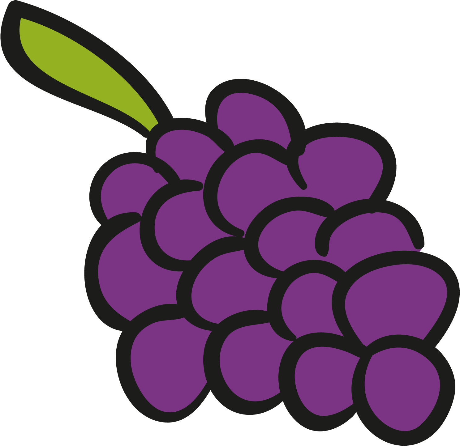 Grapevine Clipart Violet - Grape Animation - Png Download - Full Size ...
