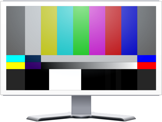 Lcd Monitor - Hd Color Bars Clipart - Full Size Clipart (#5430912 ...