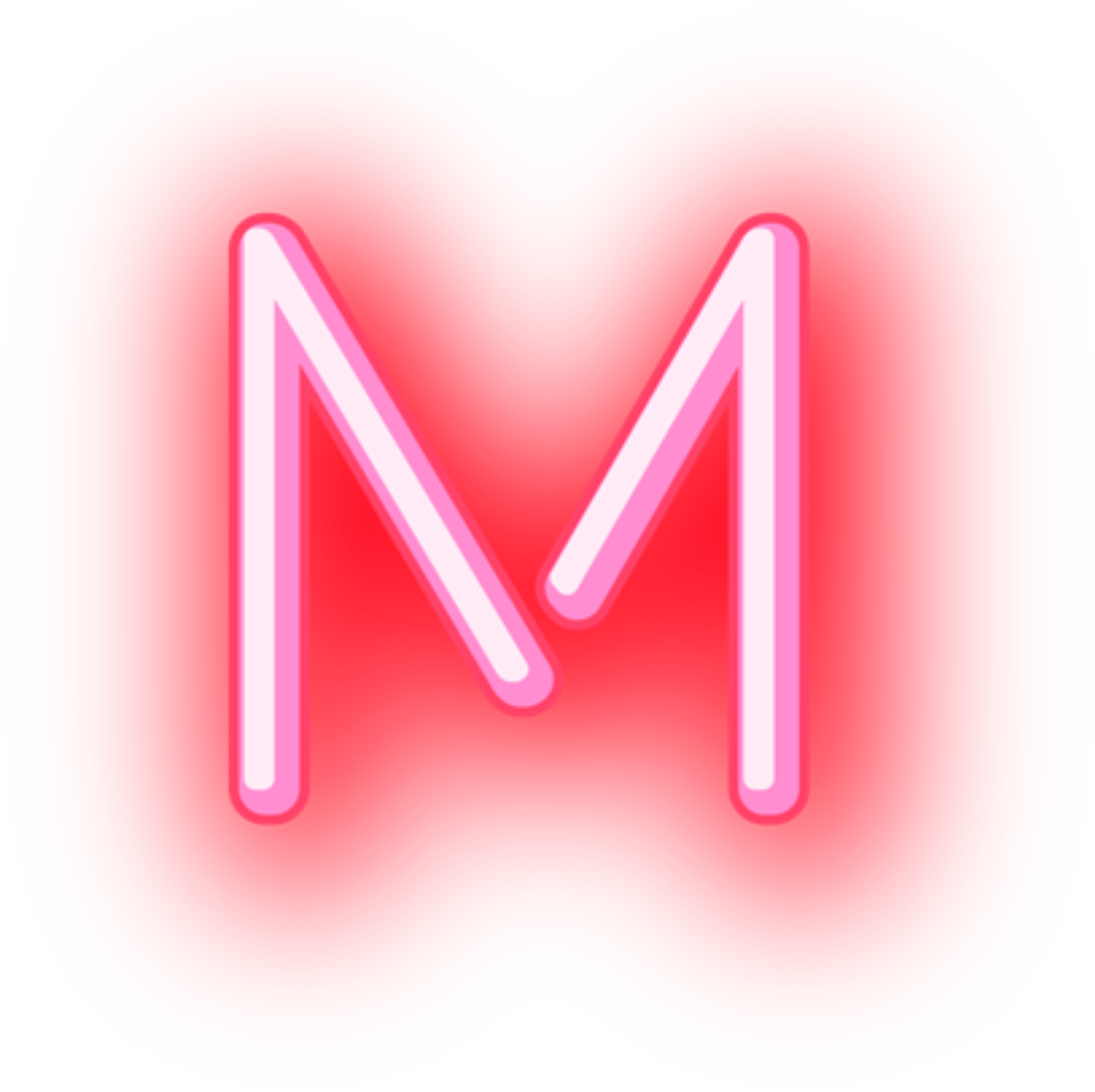 Download #m #neon #letter - Transparent Background Neon Letters Png ...