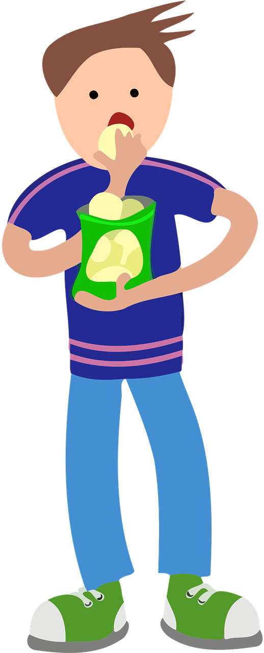 Eating Crisps Clipart - Png Download - Full Size Clipart (#5433804 ...