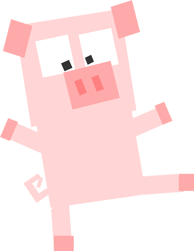 Square Pig Clipart - Illustration - Png Download - Full Size Clipart ...