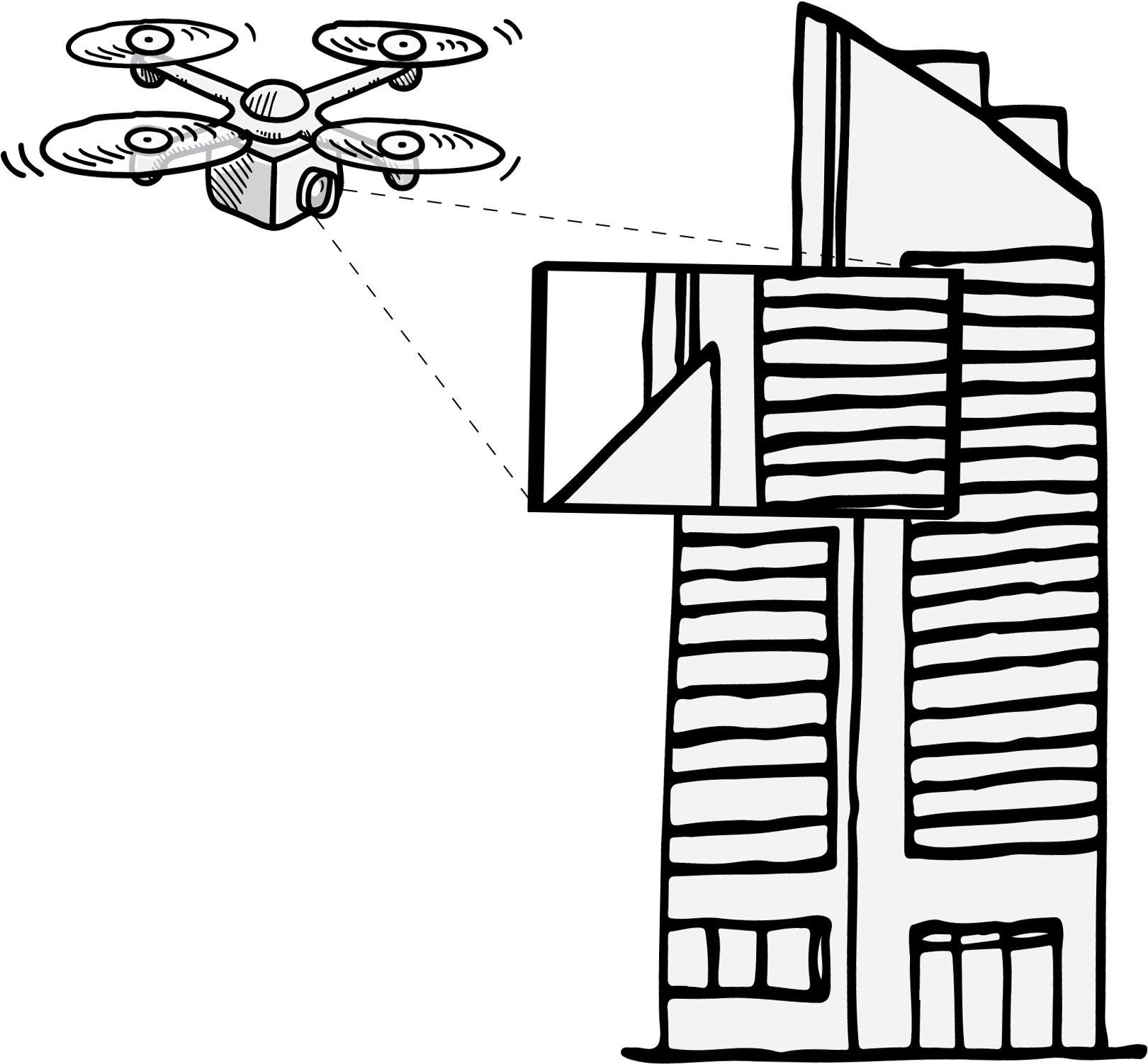 Download Aerial Photography And Aerial Filming Diagram - Line Art ...