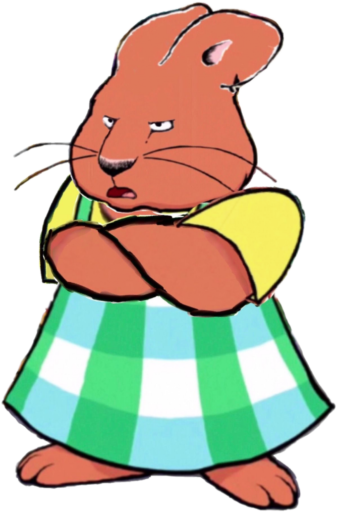 Max And Ruby Character Angry Louise - Max And Ruby Mad Clipart - Full ...