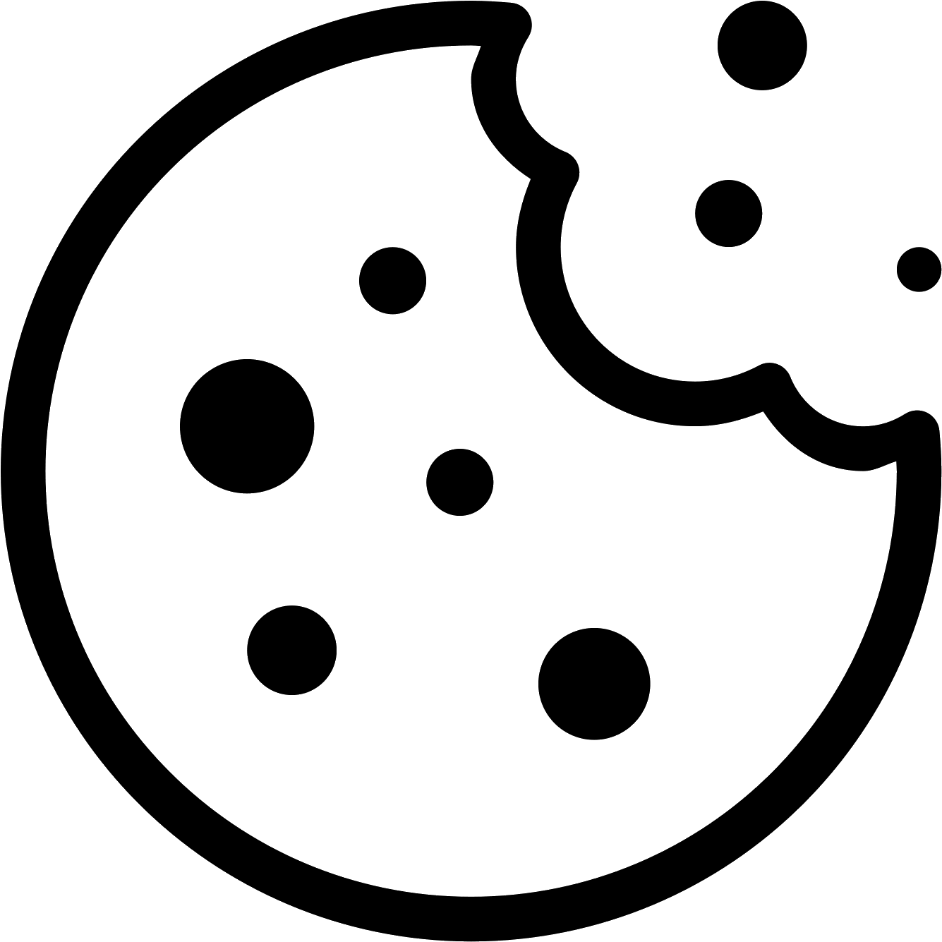 Black And White Cookie Clip Art - Png Download - Full Size Clipart ...