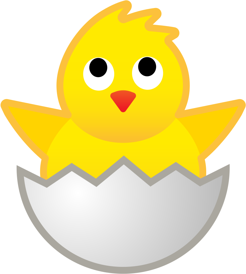 Hatching Chick Icon - Hatching Chick Emoji Clipart - Full Size Clipart ...