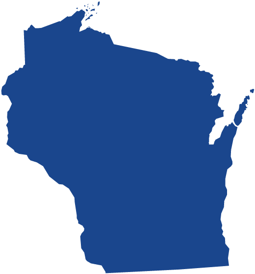 Download Wisconsin Shape Sticker - State Of Wisconsin Clipart (#5439779 ...