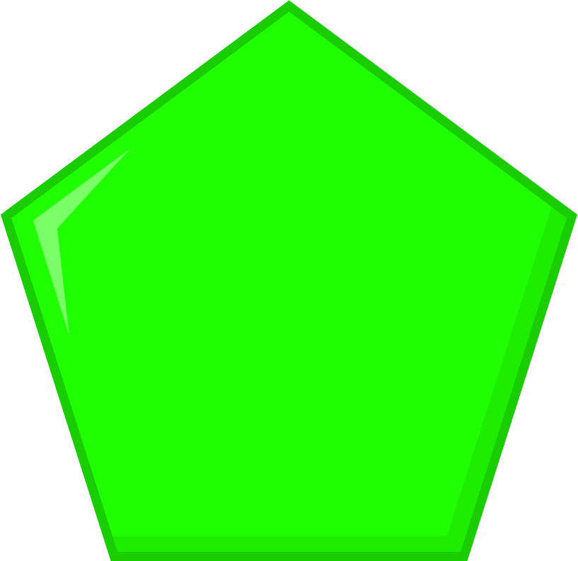 Bfdi Pentagon, Png Download - Green Pentagon Clipart Transparent Png ...