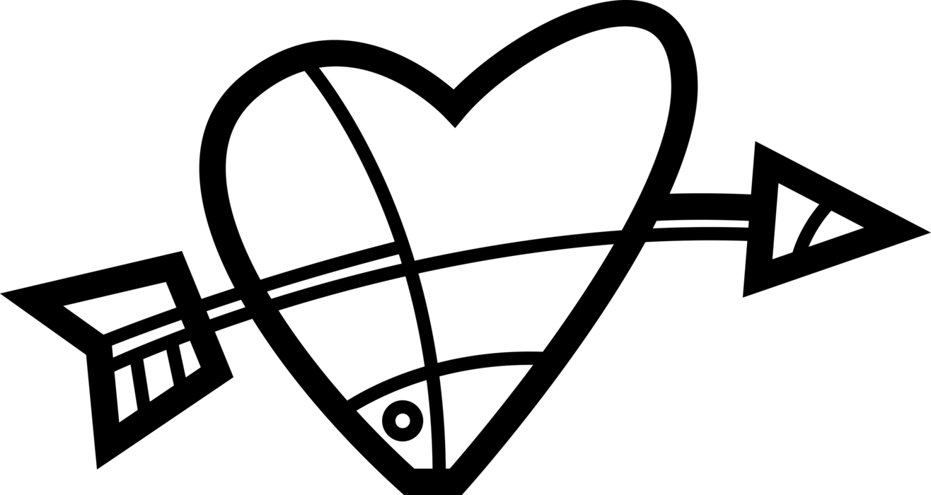 Transparent Valentine Clipart Black And White - Heart - Png Download ...