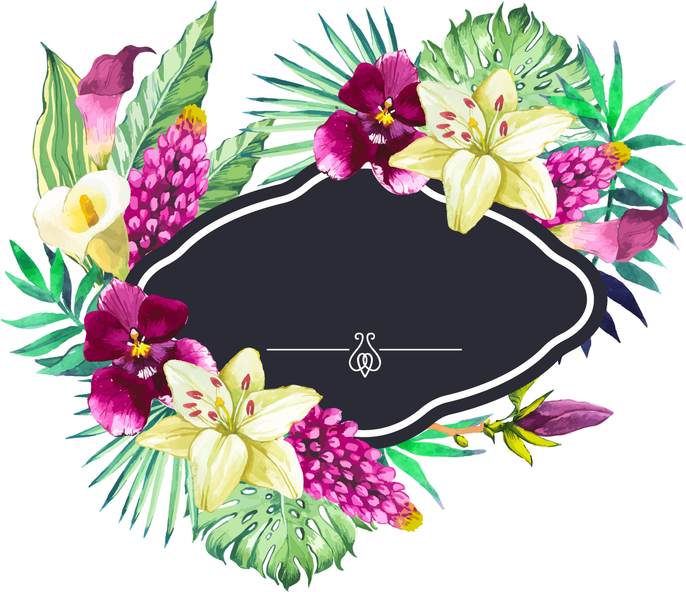 Flower Garden Borders Clipart Png Transparent Library - Design ...