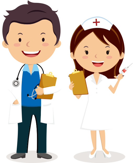 Doctor Doctor Png Download - Nurse And Doctor Cartoon Clipart - Full ...