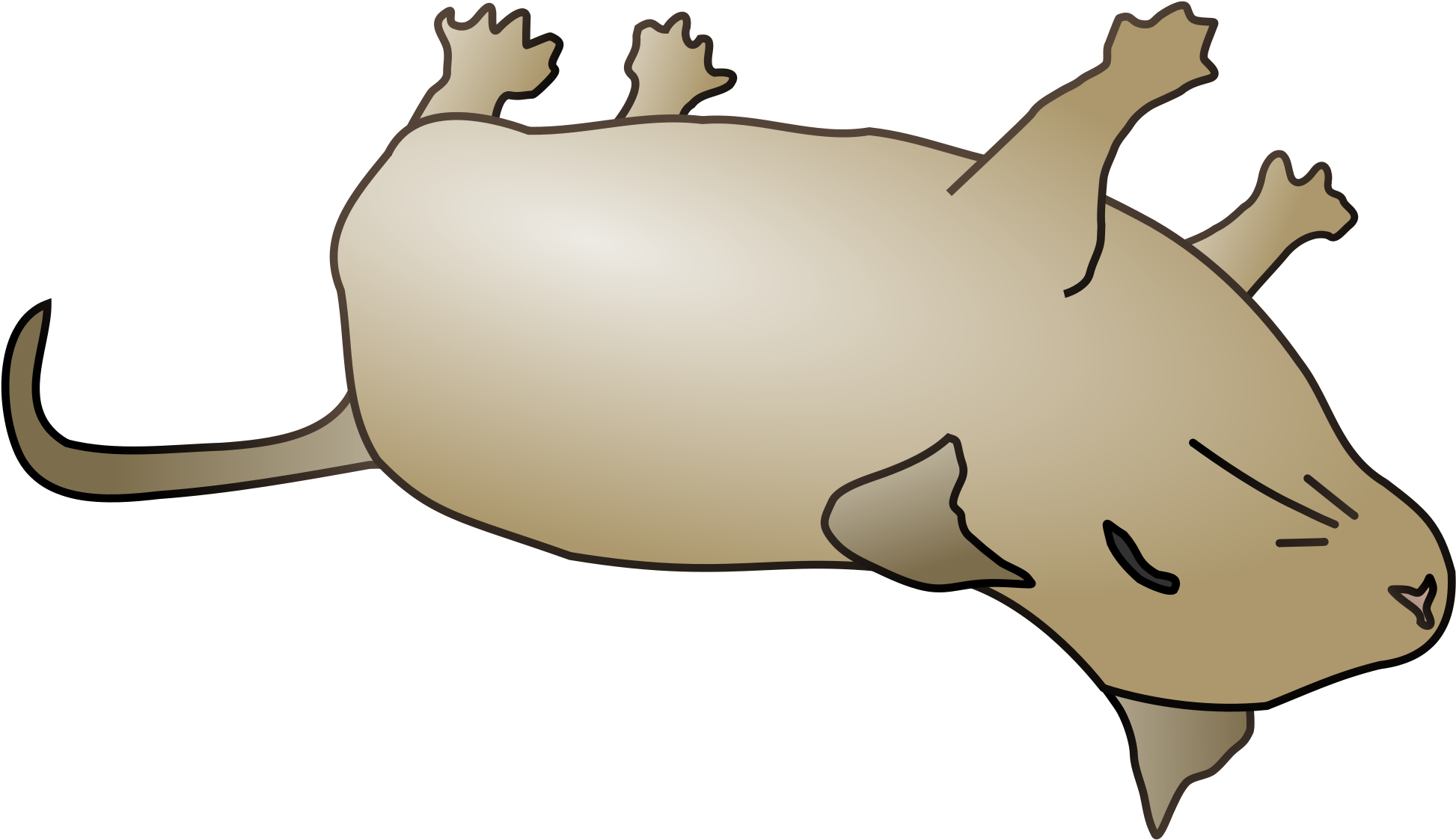 Mouse Animals Clipart - Transparent Dead Animal Clipart - Png Download ...