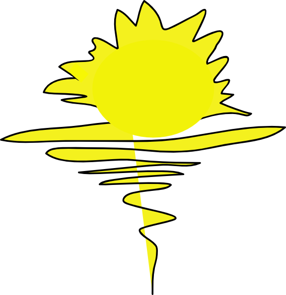 Clipart Red Sun Ray Clipart - Sunrise Clip Art - Png Download - Full ...