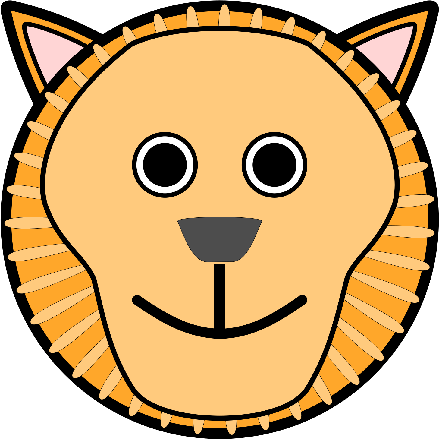 Download Lion Face Clip Art - Png Download (#5445434) - PinClipart