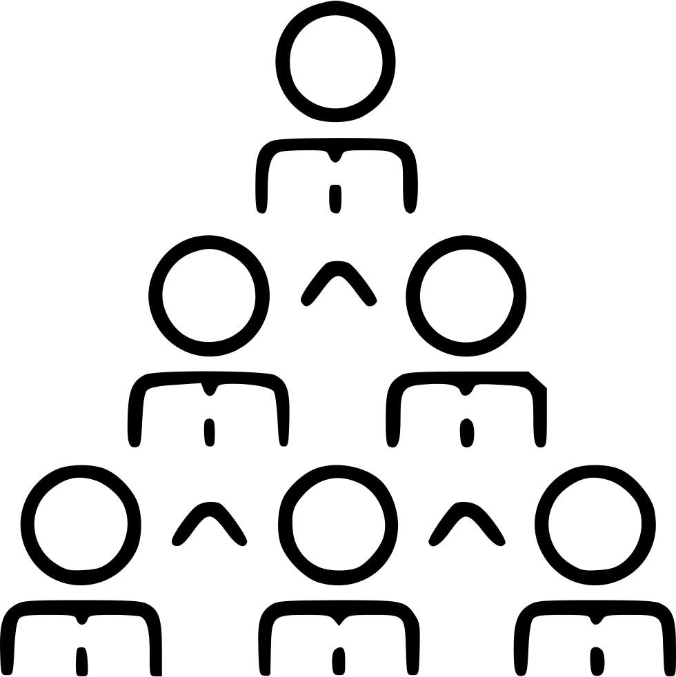 Business Pyramid People Cooperation Leader Organization Clipart - Full ...
