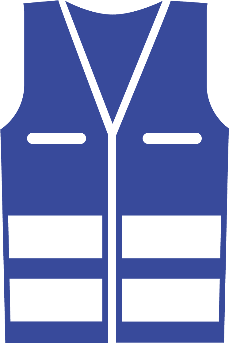 Download Nalder Protective Clothing For - Blue Safety Vest Clipart ...
