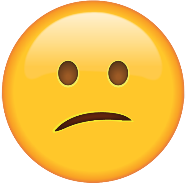 Confused Face Emoticon Clipart - Full Size Clipart (#5450529) - PinClipart