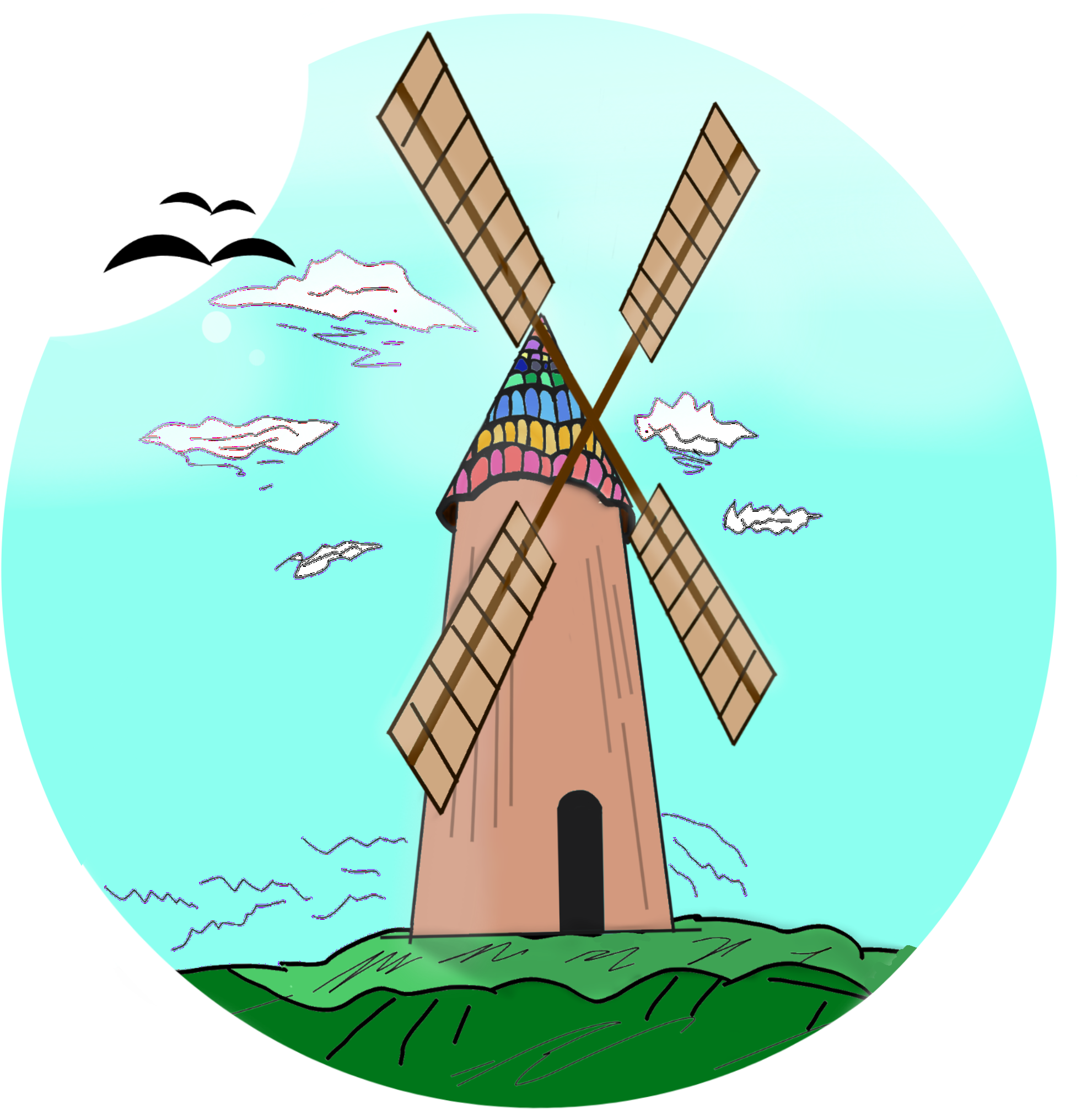 Download #windmills #dcwindmills #windturbine - Windmill Clipart ...