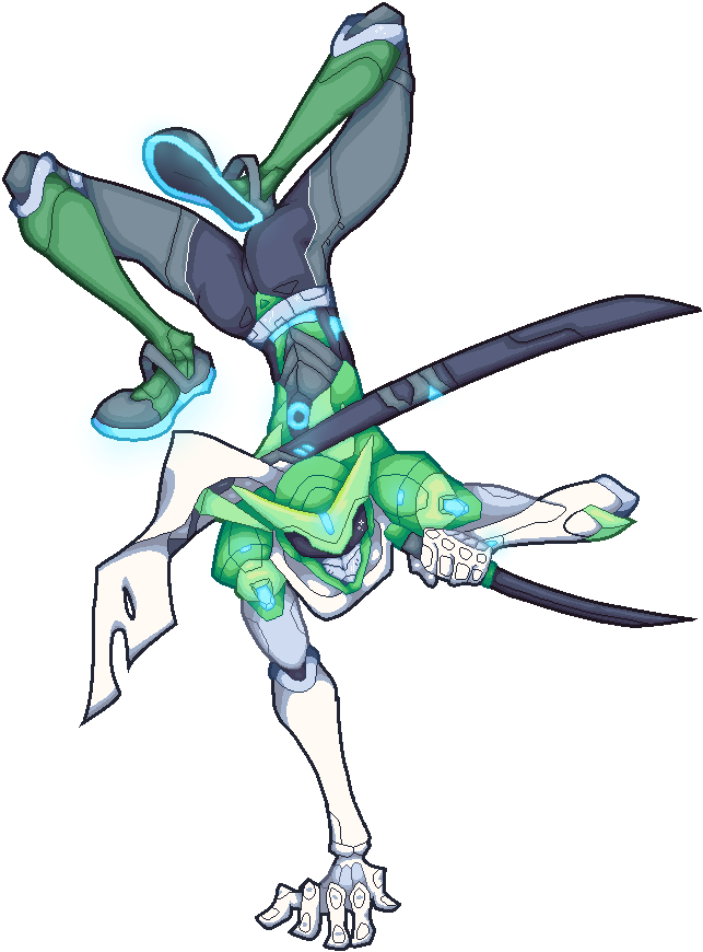 Download Transparent Genji Png - Overwatch Sentai Genji Fanart Clipart ...