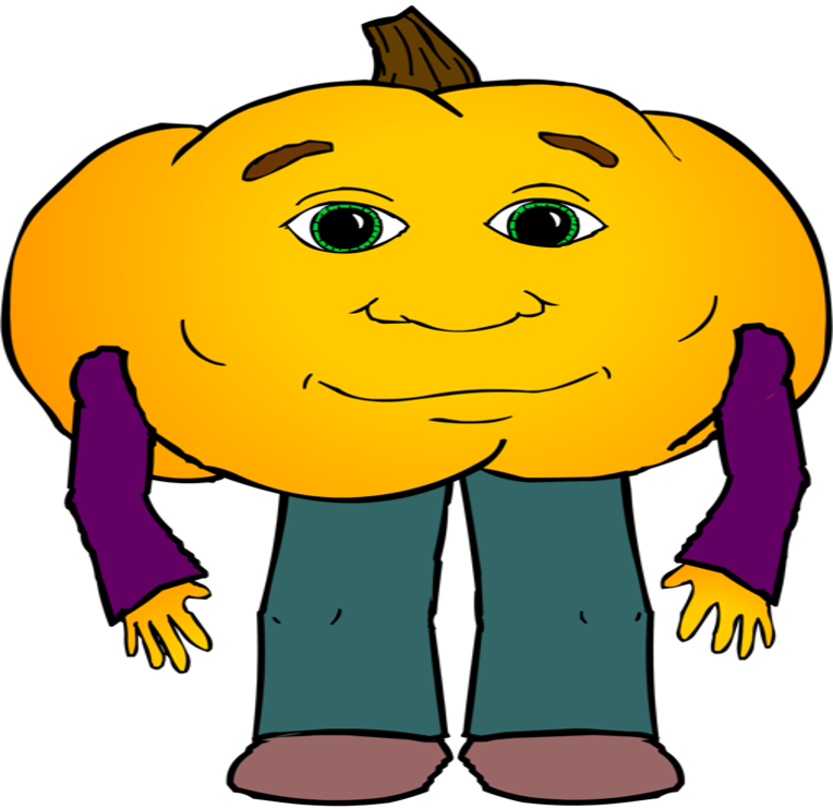 Hungry Clipart Hungry Person - Pumpkin Man I M Very Hungry - Png ...
