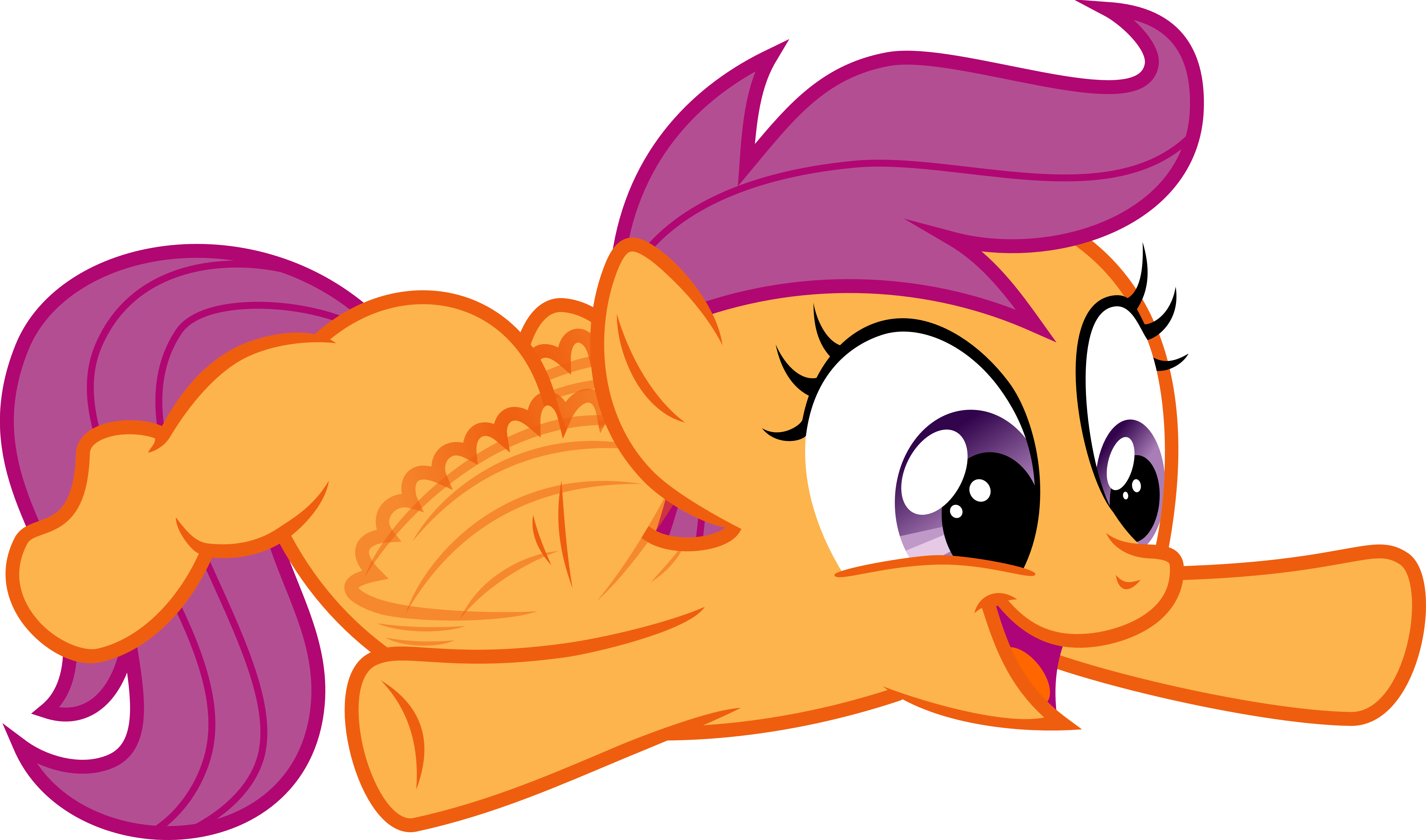 Flying Vector Simple - My Little Pony Scootaloo Flying Clipart - Full ...
