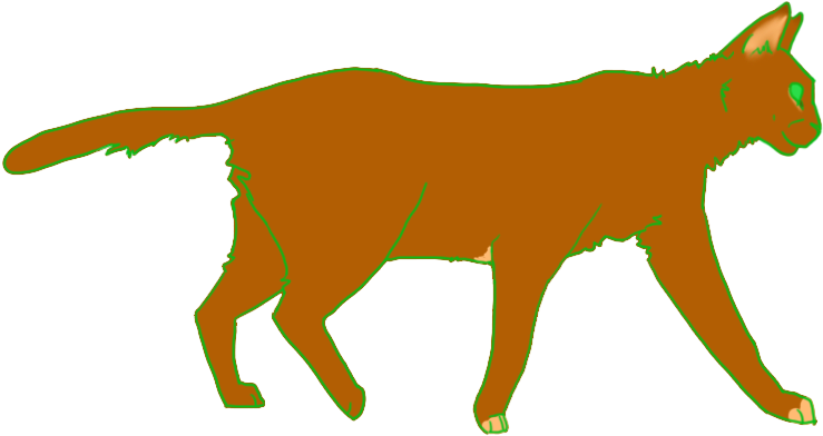Cat Walking Png - Warrior Cat Walking Animation Clipart - Full Size ...