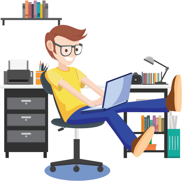 Desk Clipart Clean Up - Cartoon - Png Download - Full Size Clipart ...