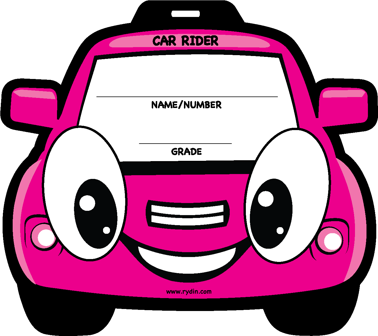 Backpack Tags - Car Rider Clipart - Full Size Clipart (#5469695 ...