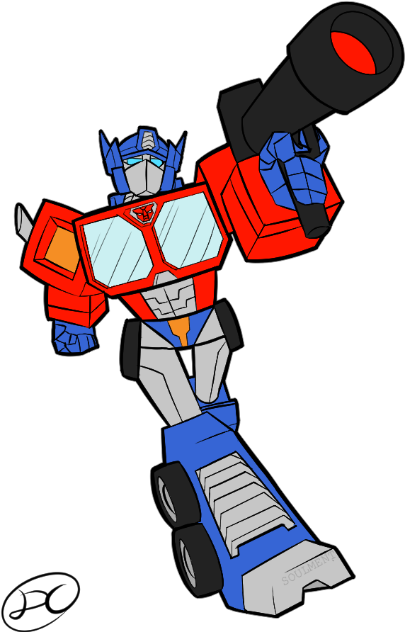 Quick Draw Optimus Prime - Optimus Prime Cartoon Drawing Clipart - Full ...