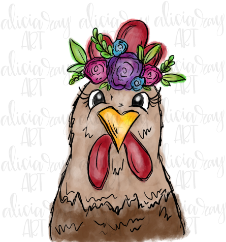 Boho Chicken Clipart - Full Size Clipart (#5472465) - PinClipart