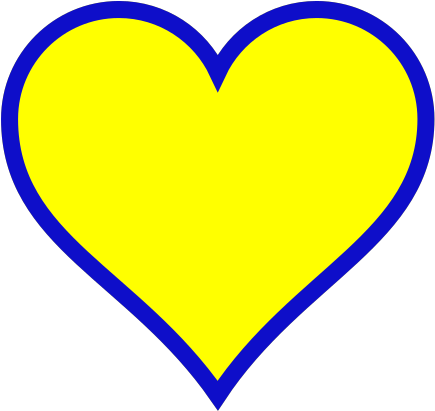 Michigan Blue Gold Heart Svg Clip Arts - Heart - Png Download - Full ...