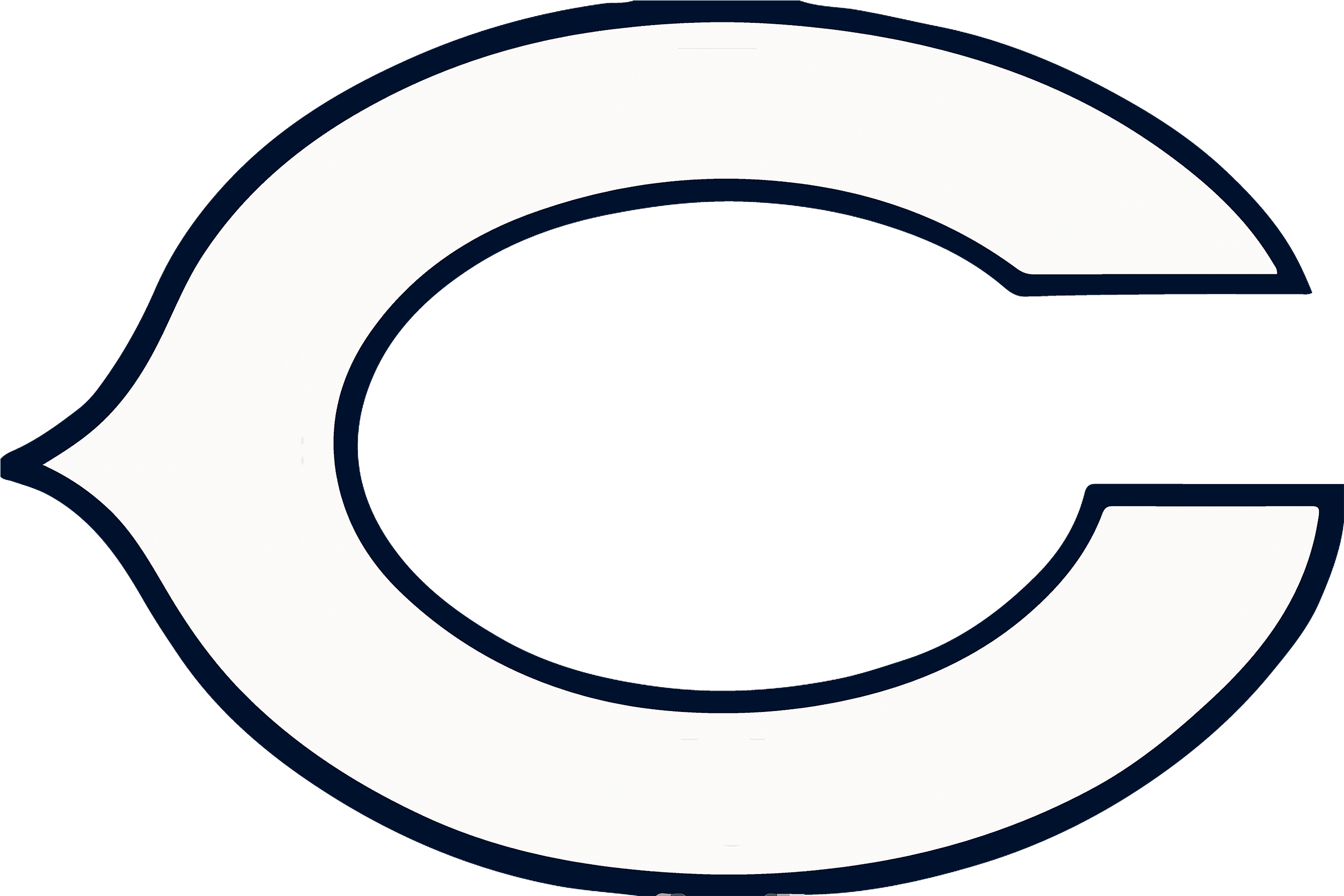 White Chicago Bears Logo Clipart - Full Size Clipart (#5474623 ...