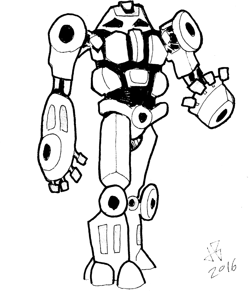 Side Drawing Robot, Picture - Drawing Clipart - Full Size Clipart ...