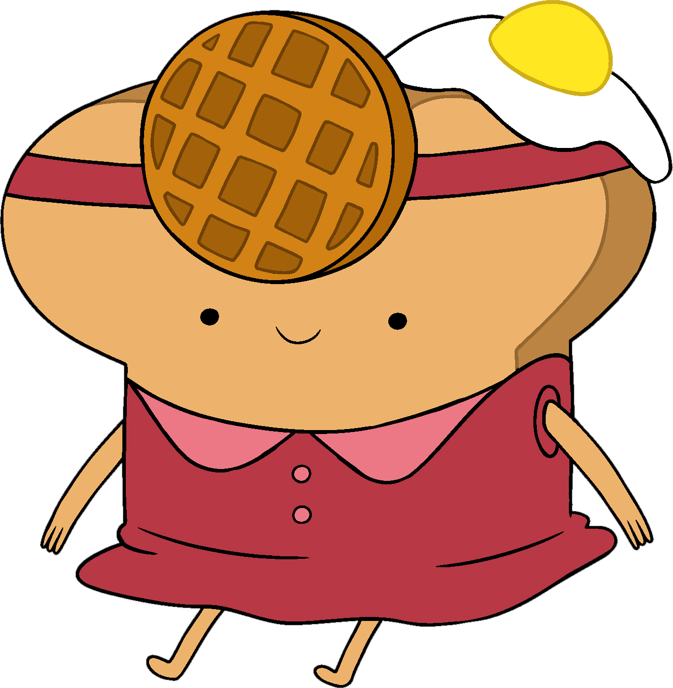 Hotdog Clipart Waffle - Adventure Time Toast Princess - Png Download ...