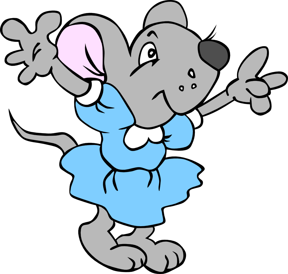 Cute Cartoon Mouse Pictures - Prepositions Clipart - Png Download ...