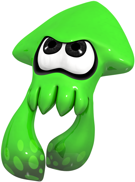 Squid Transparent Images - Splatoon Inkling Squid Form Clipart - Full ...
