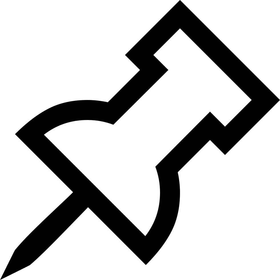 Black Push Pin Png - Pin Location Png Logo Free Clipart - Full Size ...