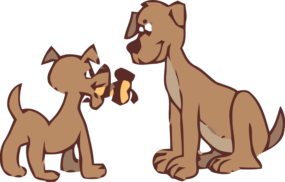 Clip Art Two Dogs - Png Download - Full Size Clipart (#5485872 ...