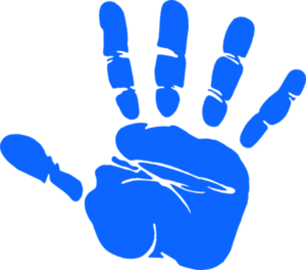 Right Hand Print Clip Art - Png Download - Full Size Clipart (#5485903 ...
