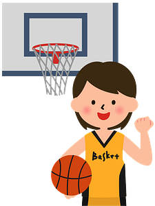 Basketball Sports Girl Clipart - Basketball - Png Download - Full Size ...
