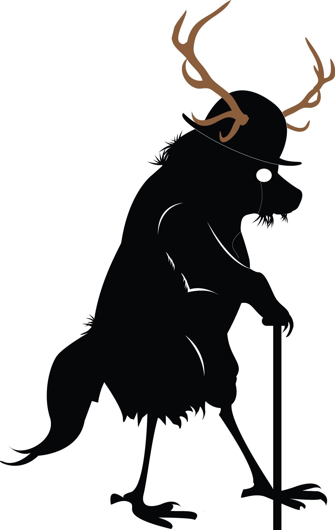 Illustration Clip Art Character Silhouette - Monster Rat Silhouettes ...