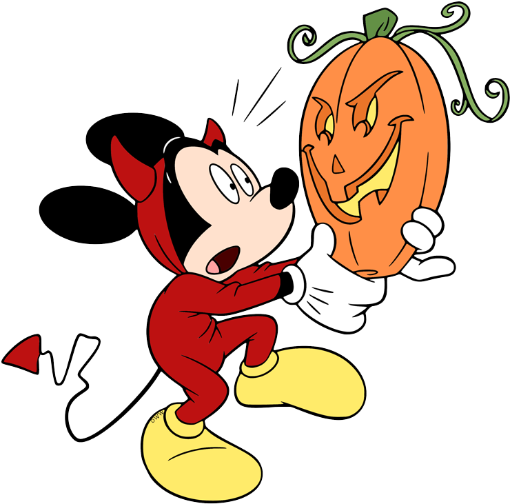 Mickey Disney Halloween Png Clipart - Full Size Clipart (#5492238 ...