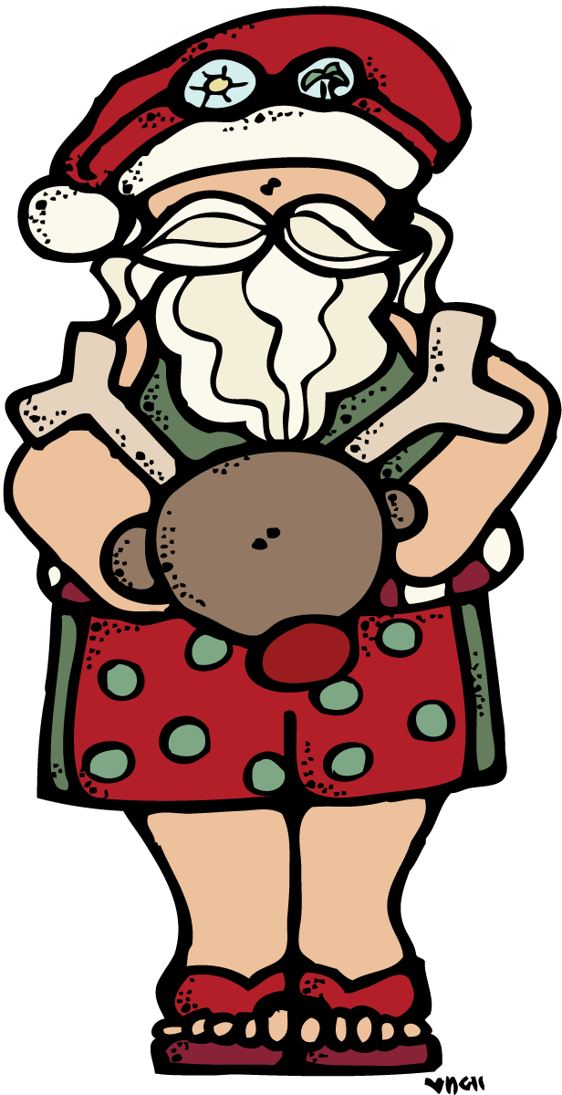 Warm Weather Santa - Santa Claus Clipart - Full Size Clipart (#5494795 ...
